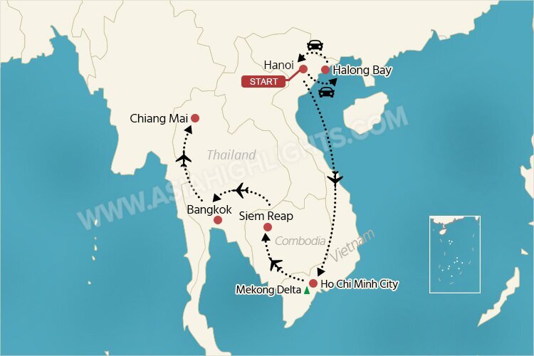 mainland southeast asia countries list